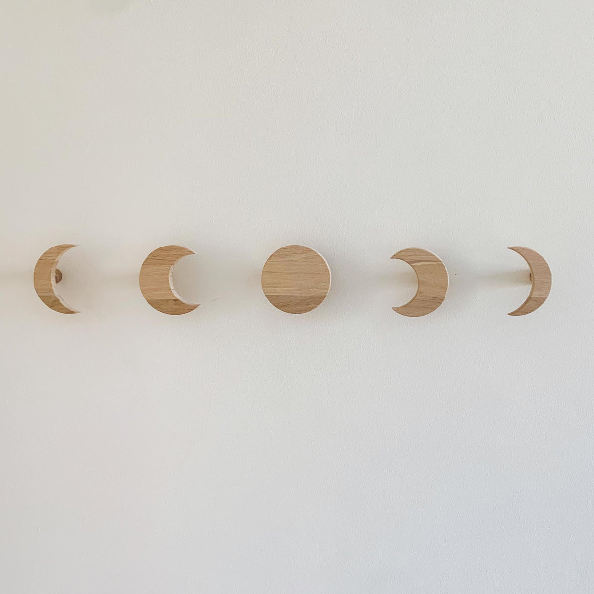 Moon phases decorative wall hooks – Wood and Whistles